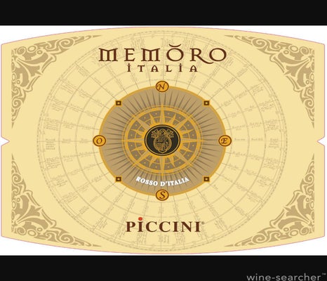 NV Piccini Memoro Rosso | prices, stores, tasting notes and market data